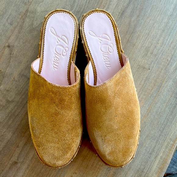 J. Crew | Shoes | J Crew Dakota Suede Clogs In Burnished Pecan Size 8 ...